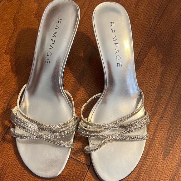 Rampage | Shoes | Rampage Silver Sparkly Heels | Poshmark